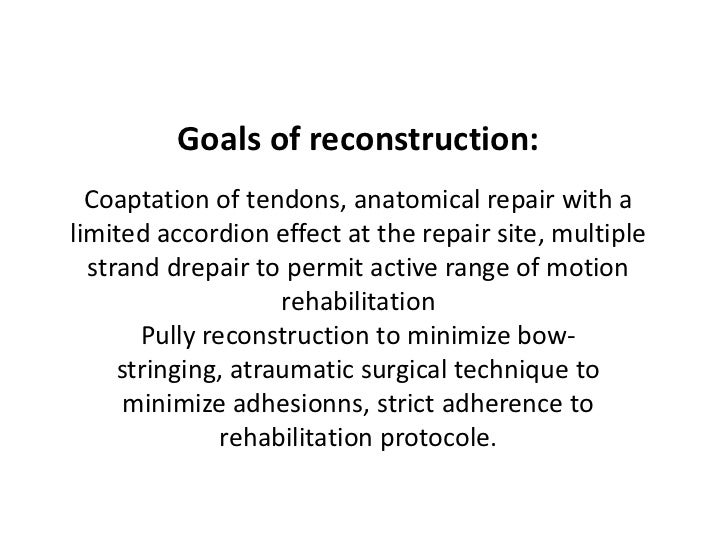 Flexor tendon injuries.m