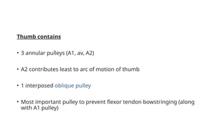 management of FLEXOR TENDON INJURIES HAND.PPTX