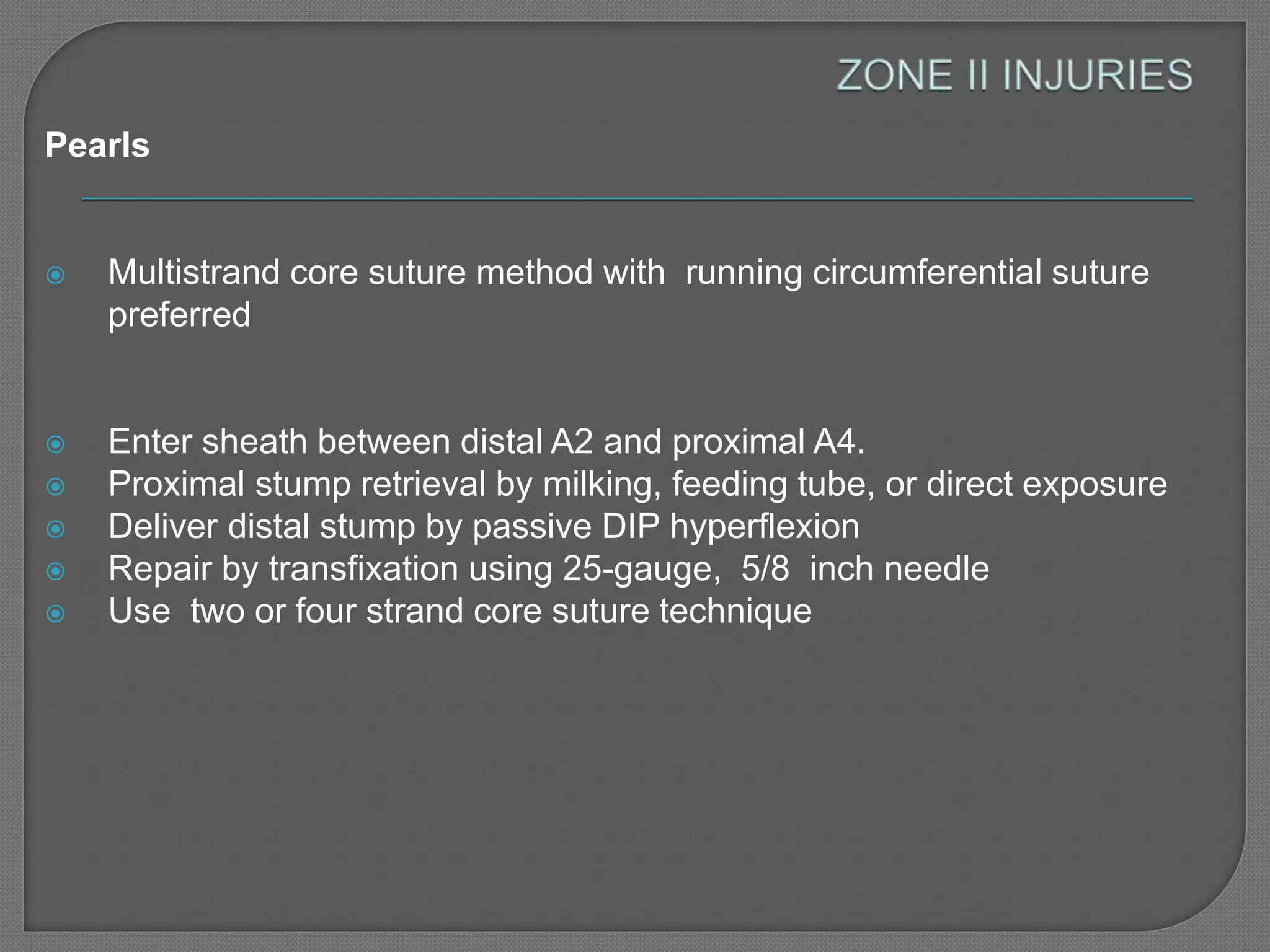 Flexor tendon injury | PPTX