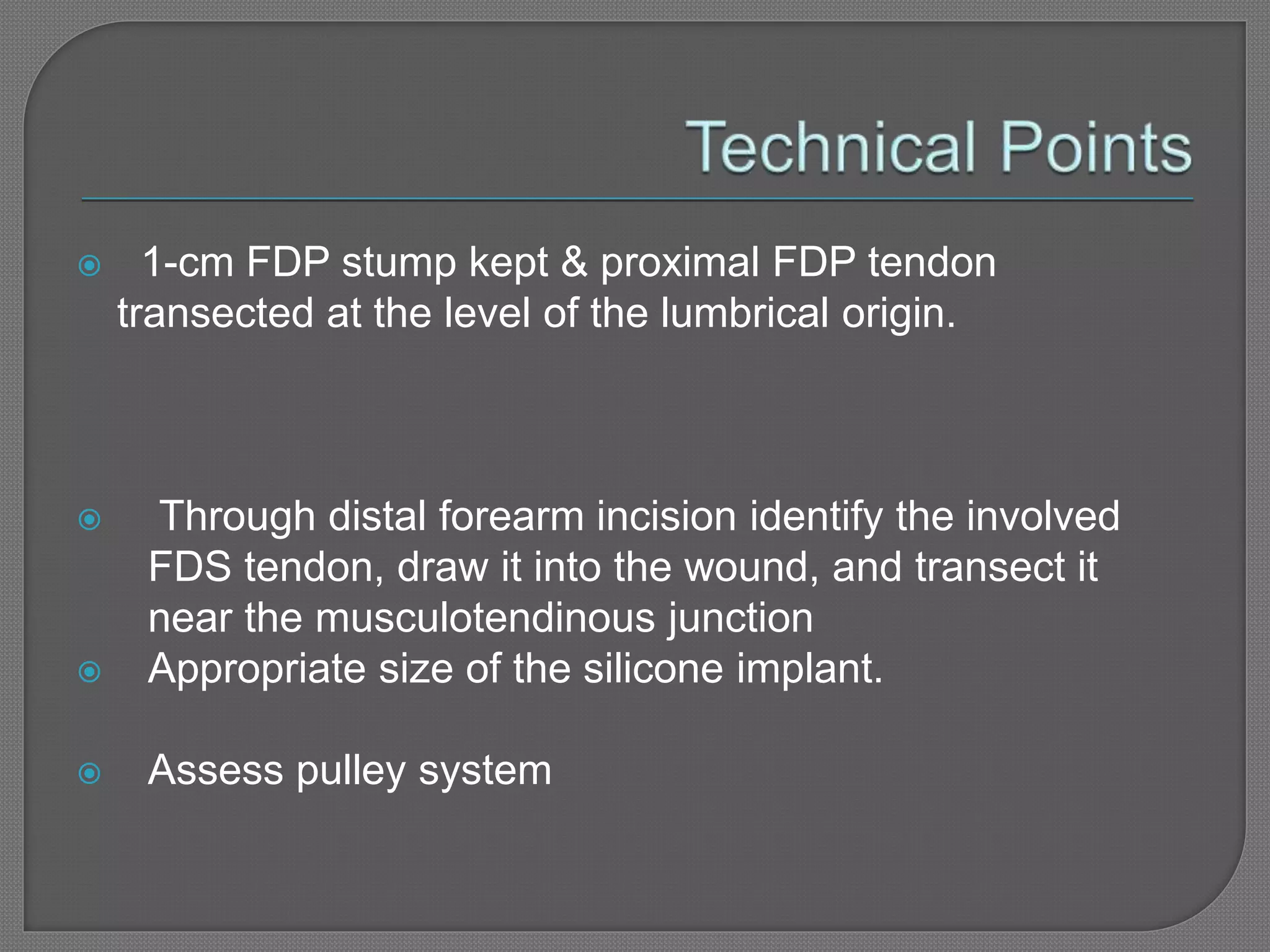 Flexor tendon injury | PPTX