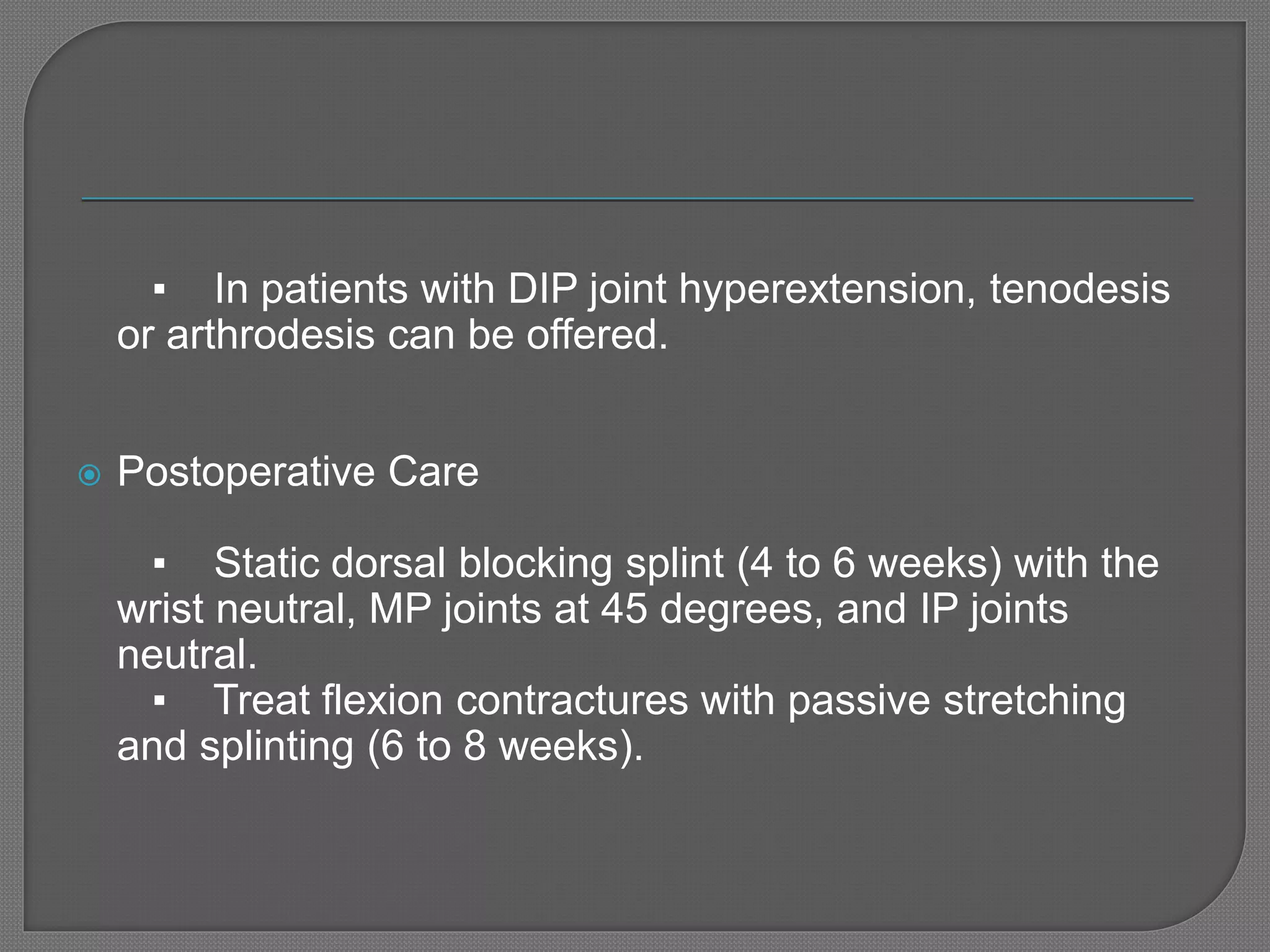 Flexor tendon injury | PPTX