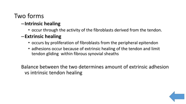 Flexor tendon injury, management and rehabilitation | PPTX | Death ...