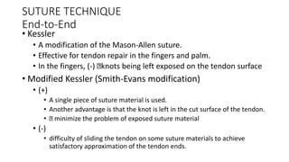 Flexor tendon injury, management and rehabilitation | PPTX
