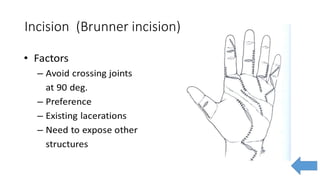 Flexor tendon injury, management and rehabilitation | PPT
