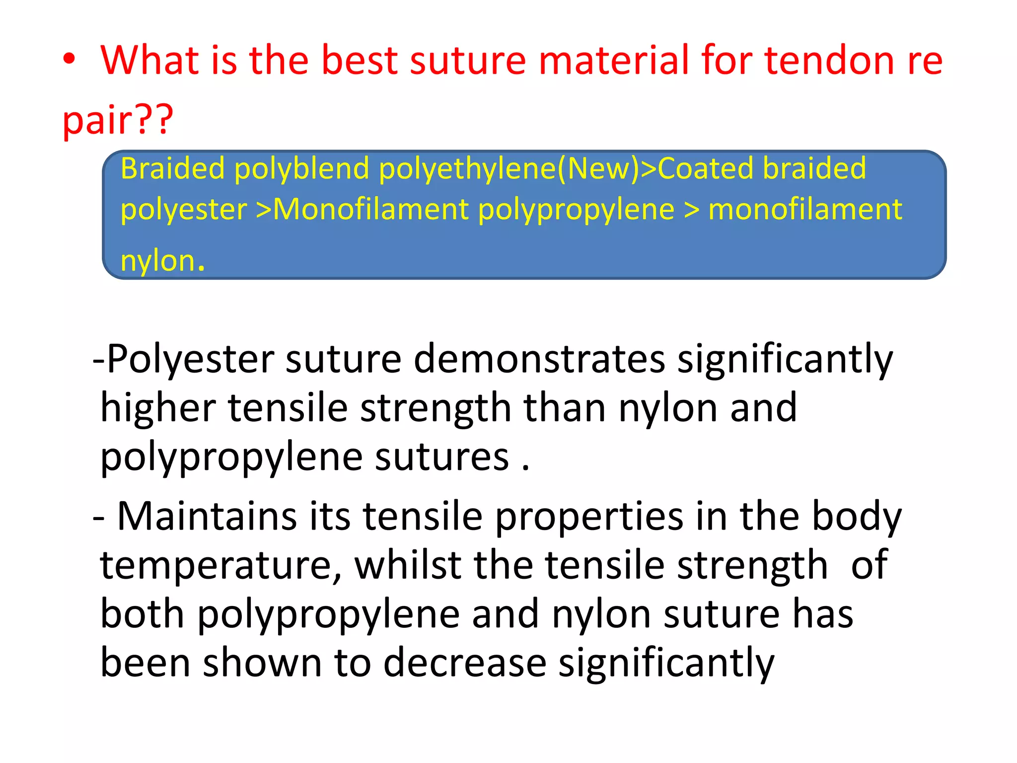 Flexor tendon repair | PPTX