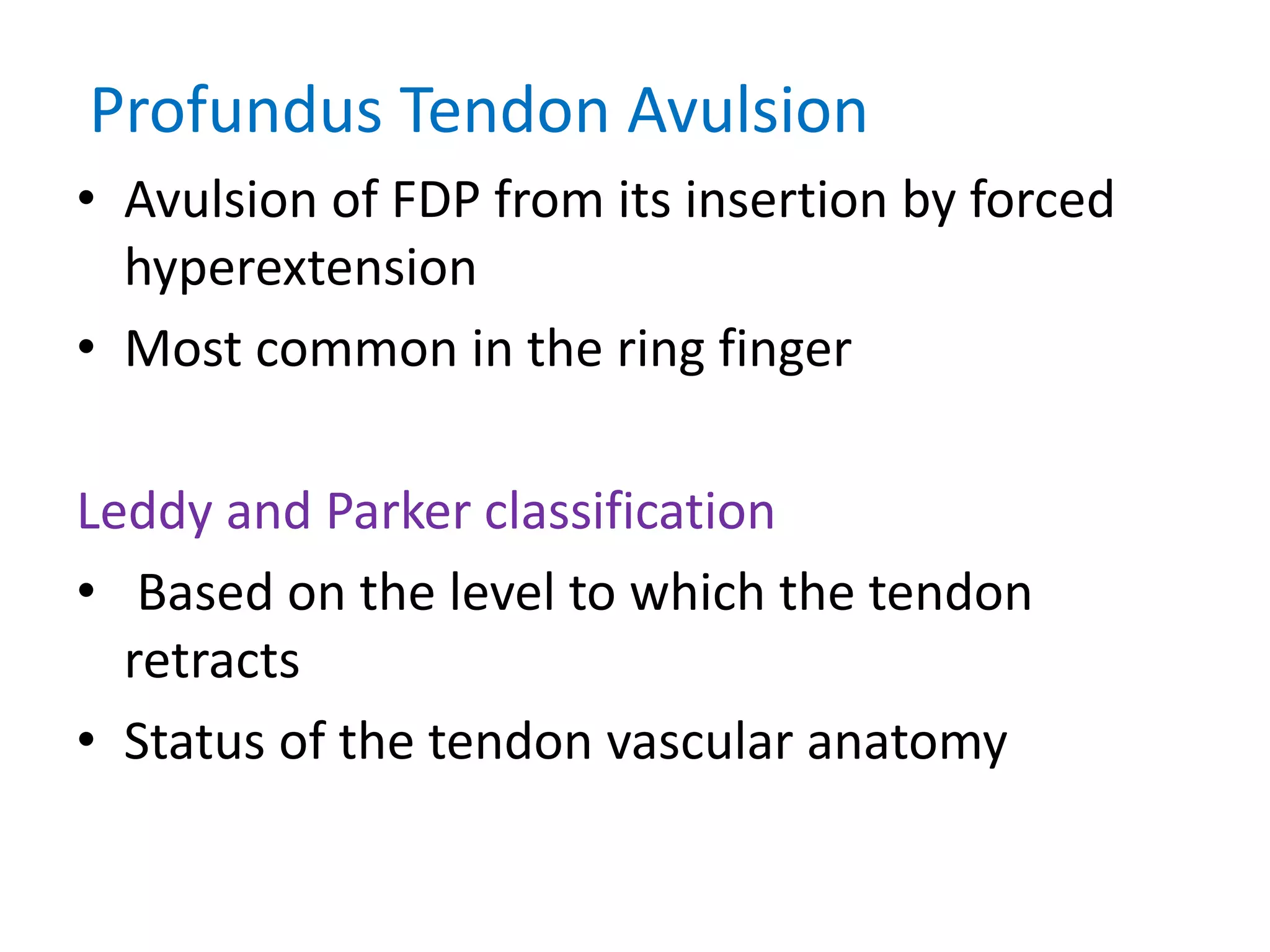 Flexor tendon repair | PPTX