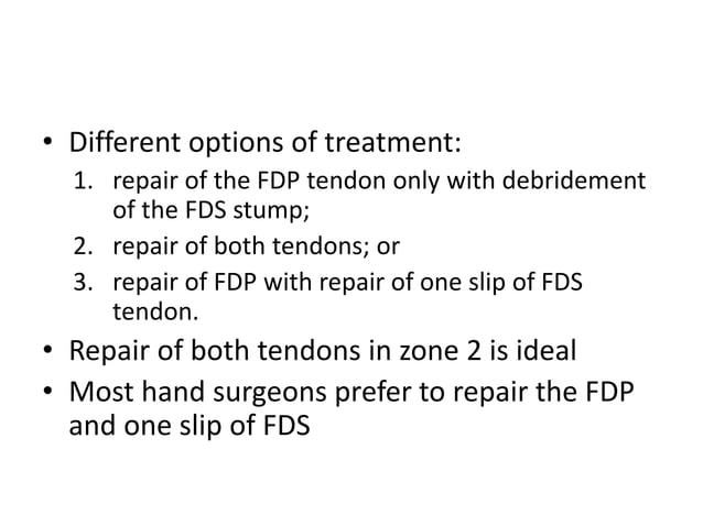 Flexor tendon repair | PPTX