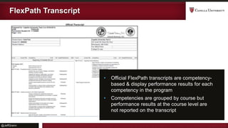 FlexPath: A case study in building competency based direct assessment ...
