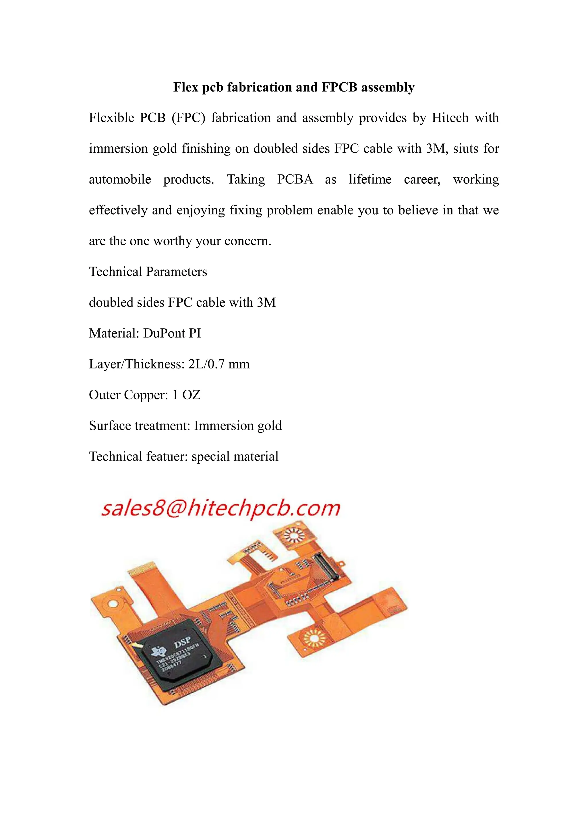 Flexible pcb fabrication and FPCB assembly | PDF