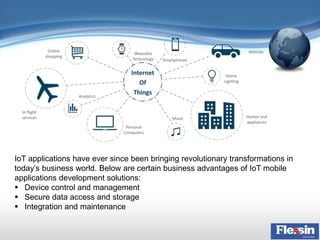 IoT And Its Manifold Business Benefits - Flexsin Inc | PPT