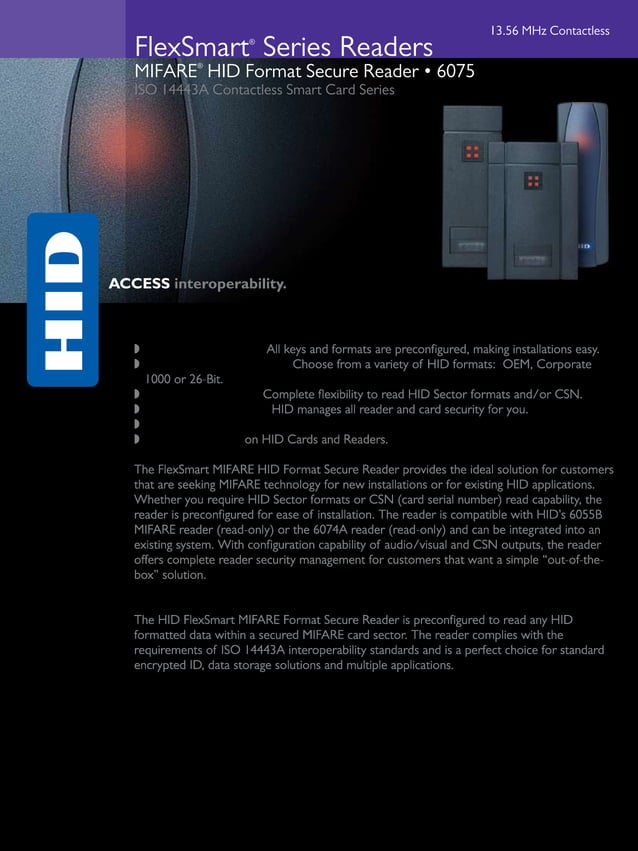 Flexsmart mifare 6075_ds_en | PDF