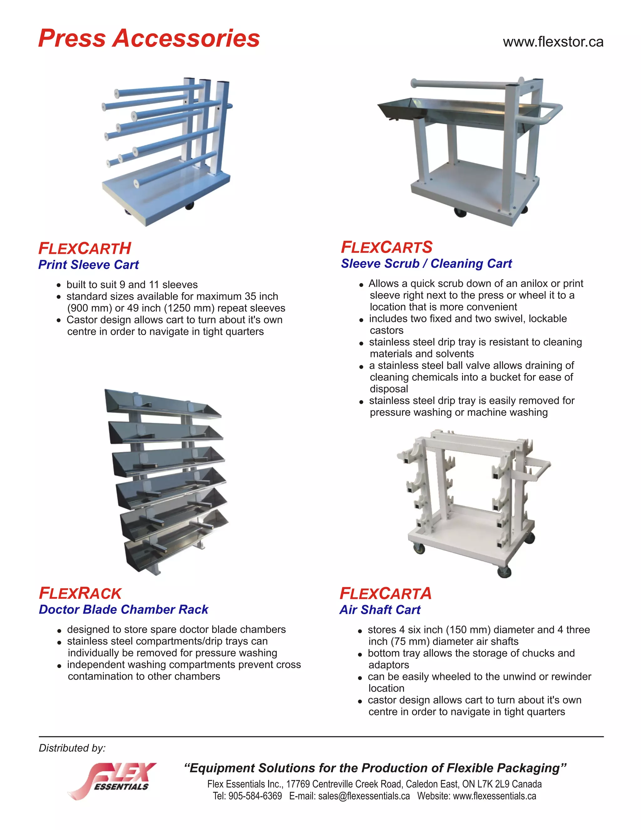 FlexStand Sleeve Storage Rack | PDF