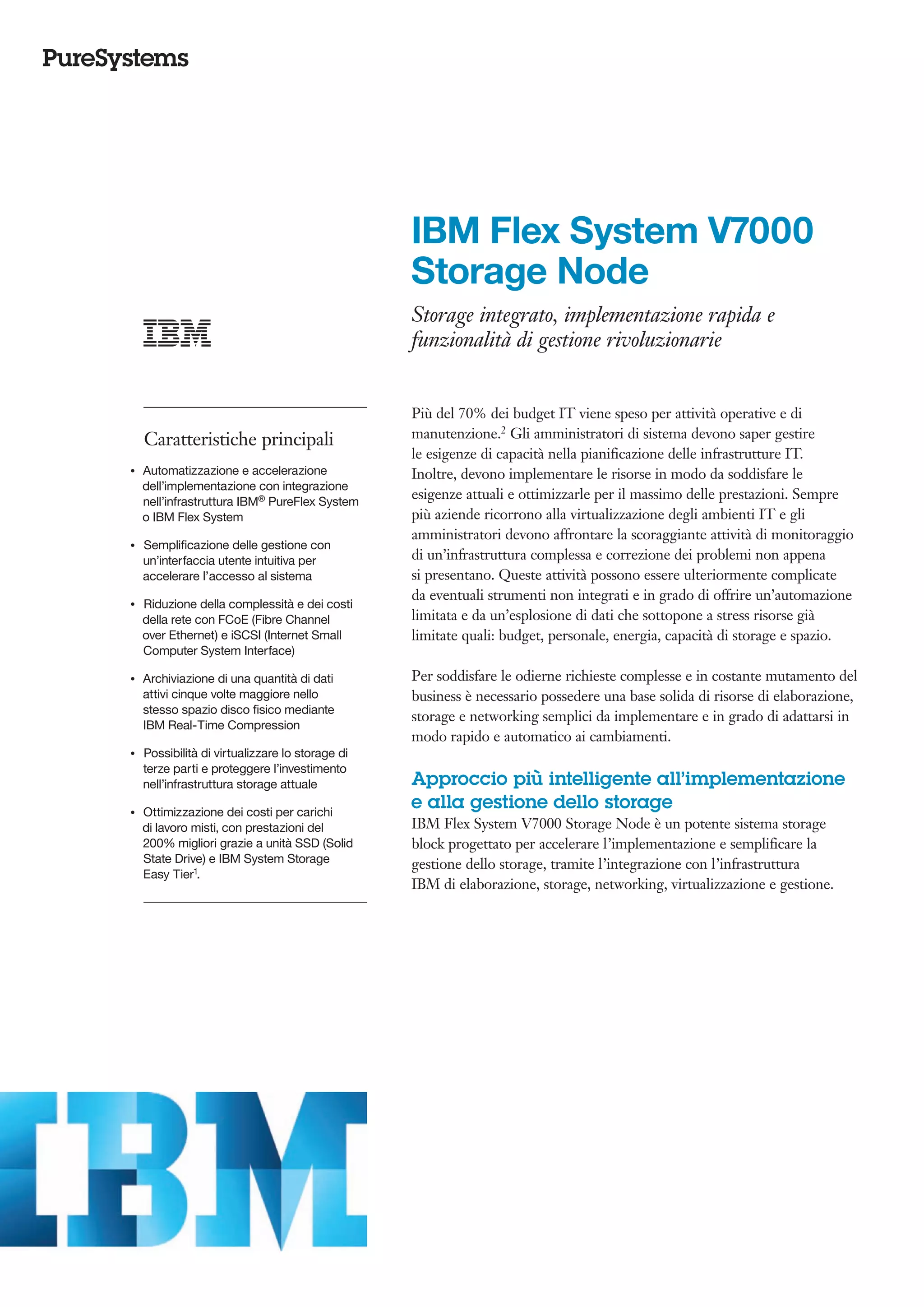 Flex system v7000 storage node | PDF