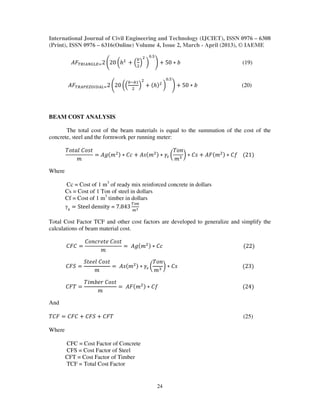 Flexural safety cost of optimized reinforced concrete beams | PDF