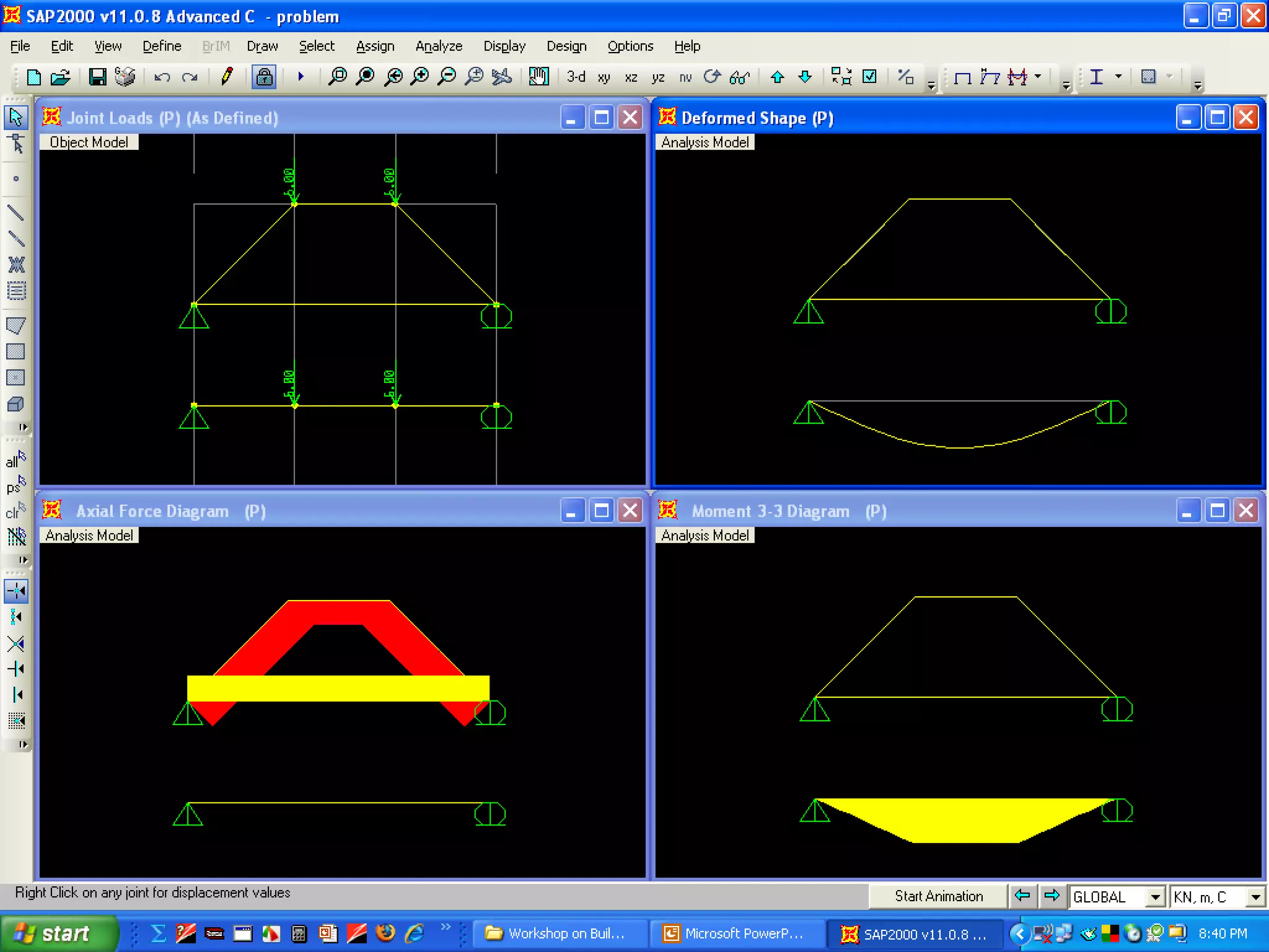Beam Structures including sap2000 | PDF