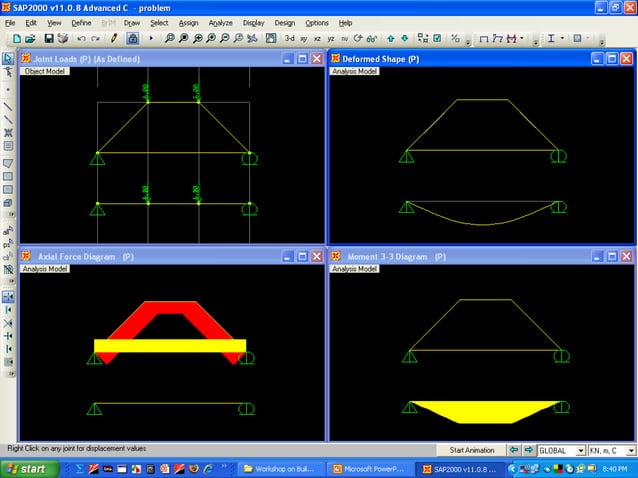 Beam Structures including sap2000 | PDF