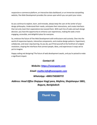 Flex Web Development.pdf | Web Development | Internet