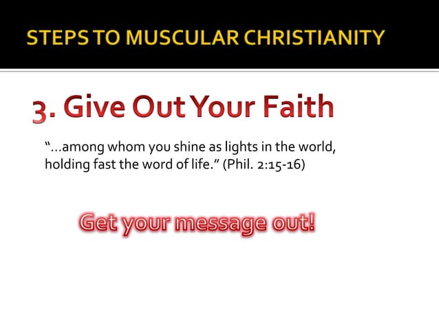 Flex Your Faith-Muscles | PPT