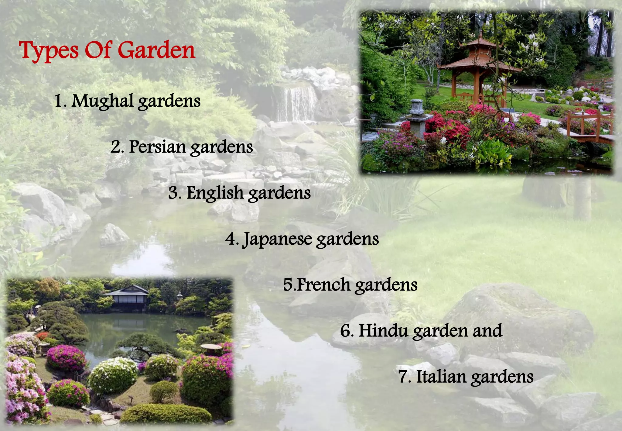 history, scope and importance of gardening, aesthetic values and ...