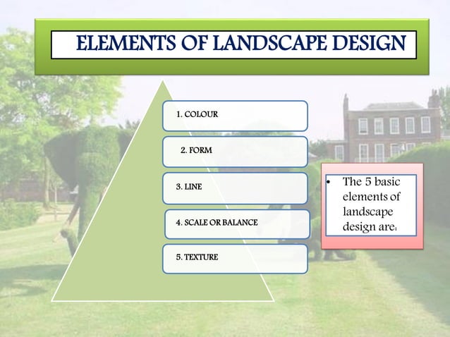 Definition of landscaping, basic principles and components | PDF