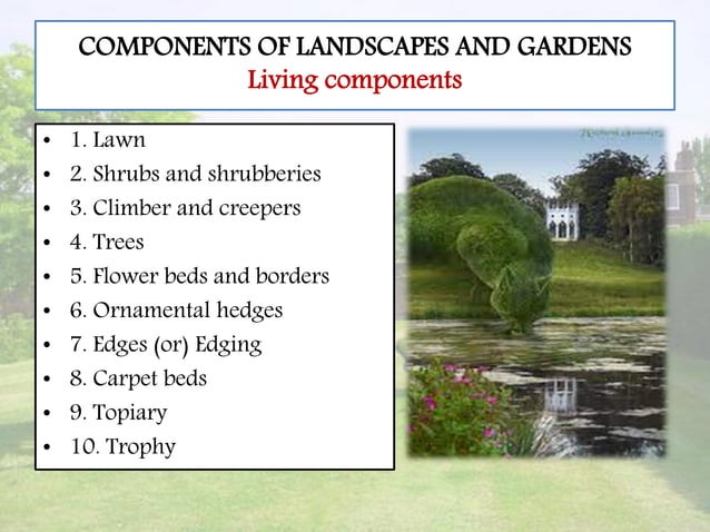Definition of landscaping, basic principles and components | PPT