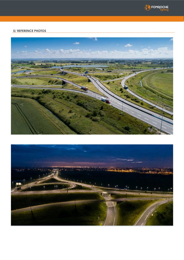 Fonroche Solar Street Lighting Case Study: Highway Lighting (France) | PDF