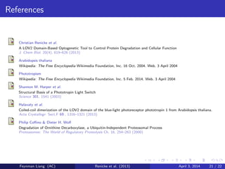 A LOV2 Domain-Based Optogenetic Tool to Control Protein Degradation and ...