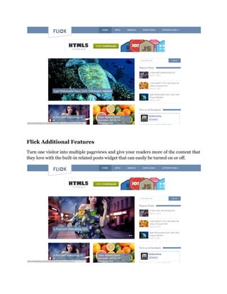 Flick - Media Oriented Wordpress Theme | PDF