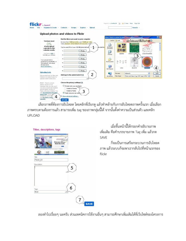 คู่มือ Flickr | PDF