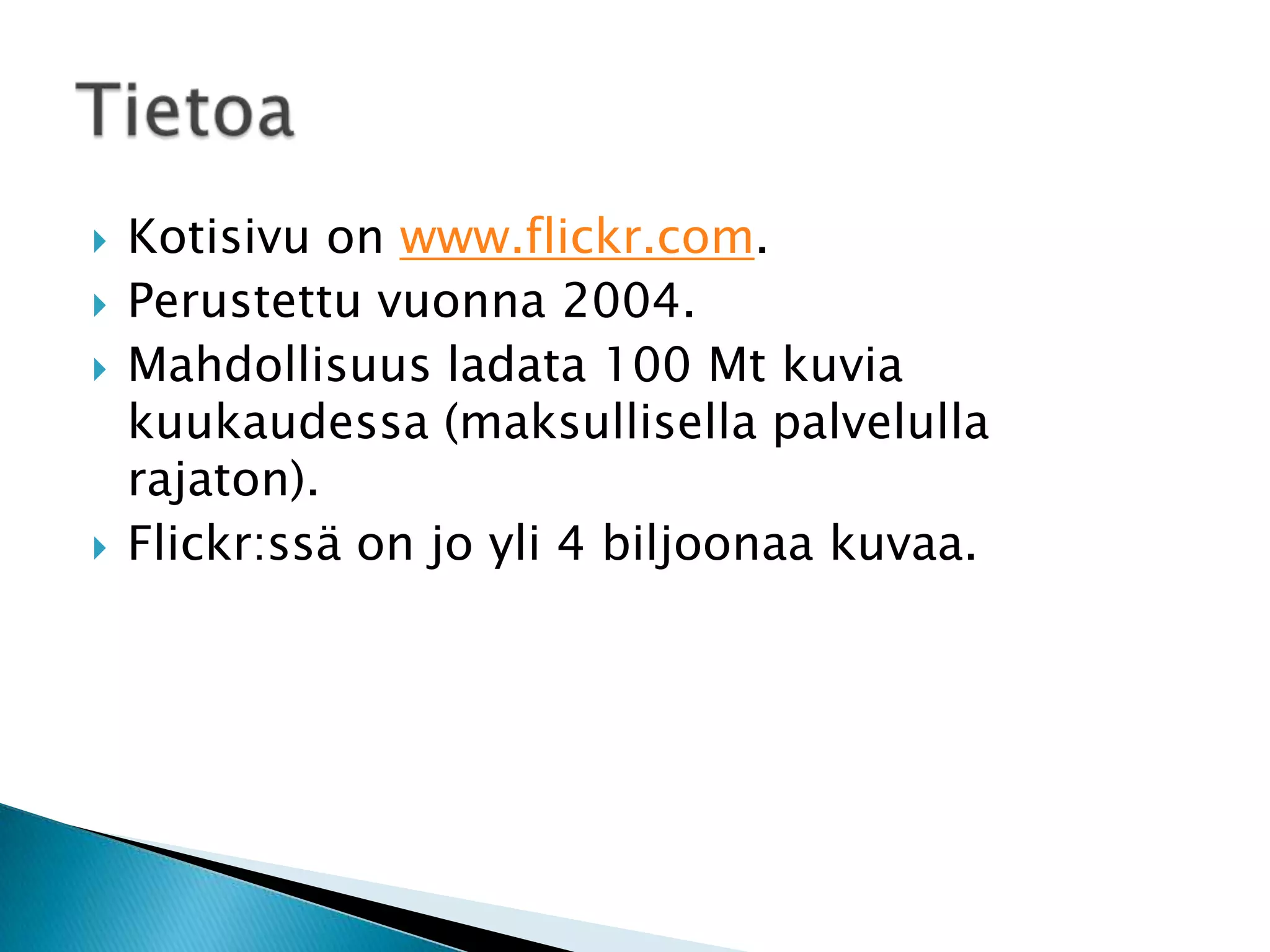 Flickr esittely | PPTX