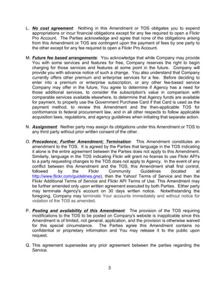 Flickr Terms of Service (TOS) Amendment | PDF