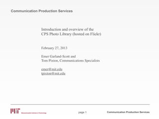 Flickr at MIT | PPT