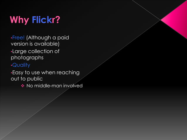 Flickr presentation | PPTX