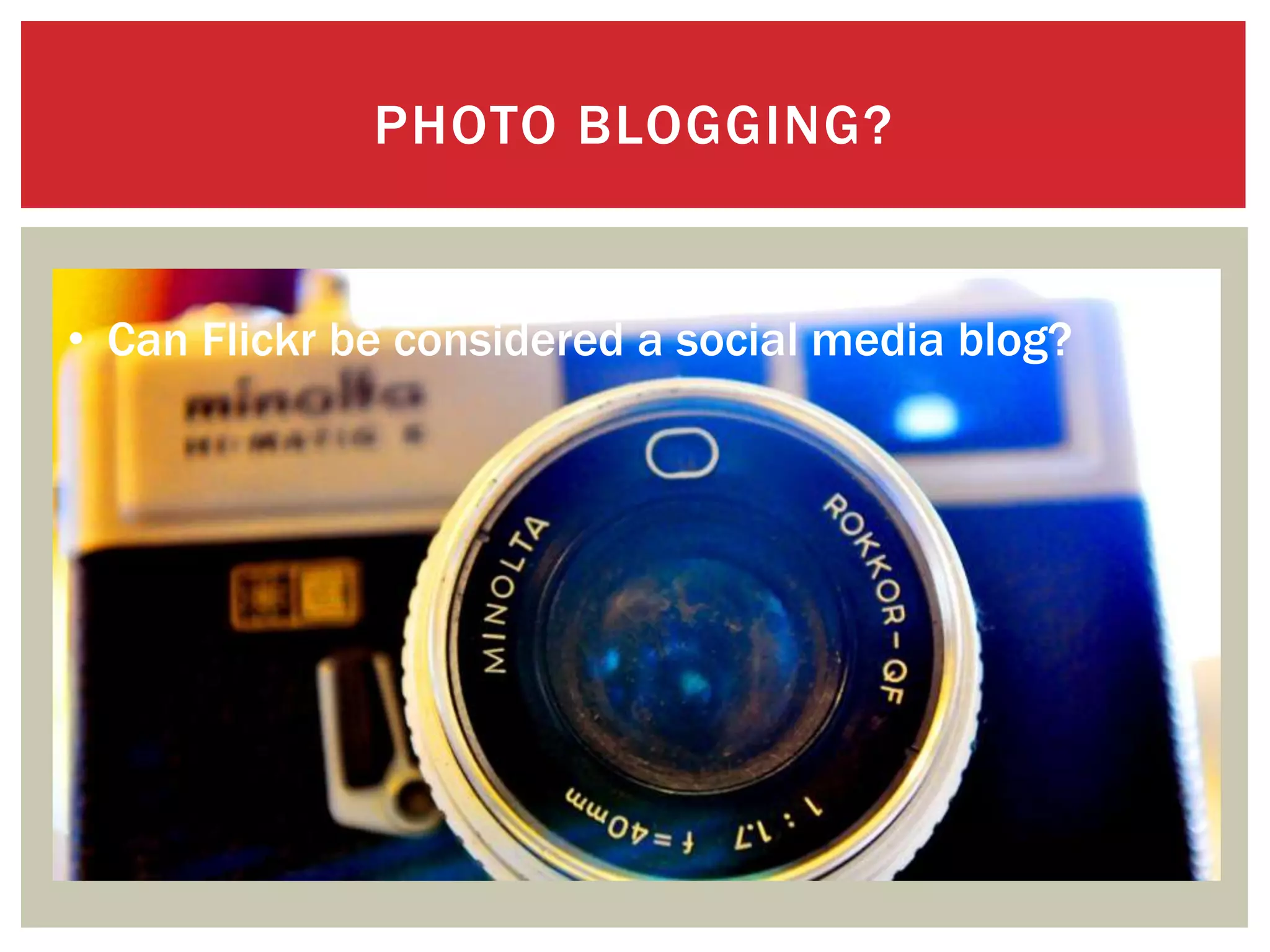 Flickr project | PPTX