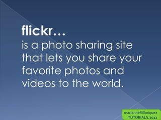 Flickr tutorial | PPT
