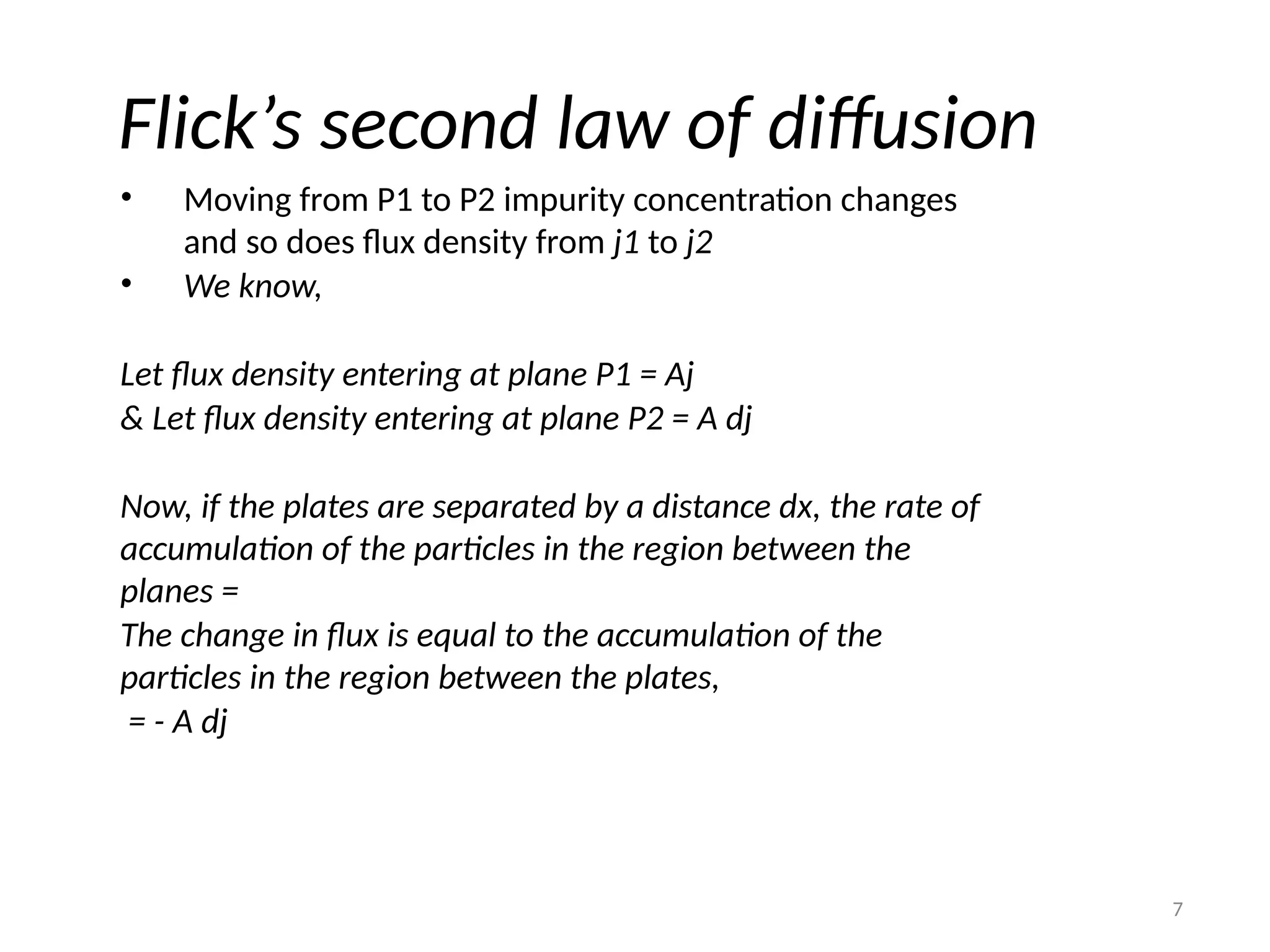ficks law of diffusion _________________ | PPTX