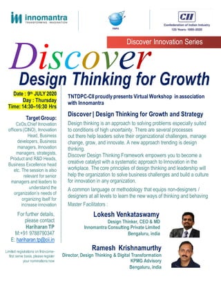 CII-TNTDPC-INNOMANTRA - DISCOVER DESIGN THINKING FOR GROWTH | DOCX ...