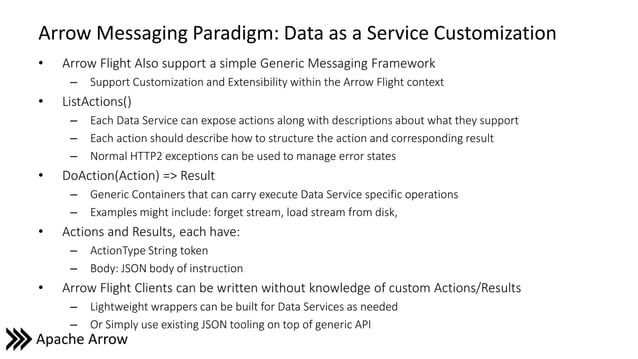 Apache Arrow Flight Overview | PPTX