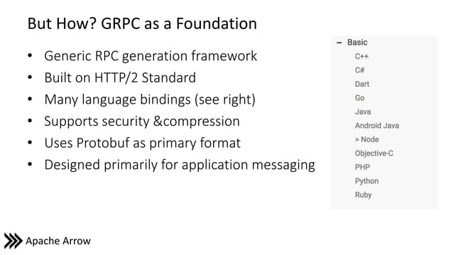 Apache Arrow Flight Overview | PPTX