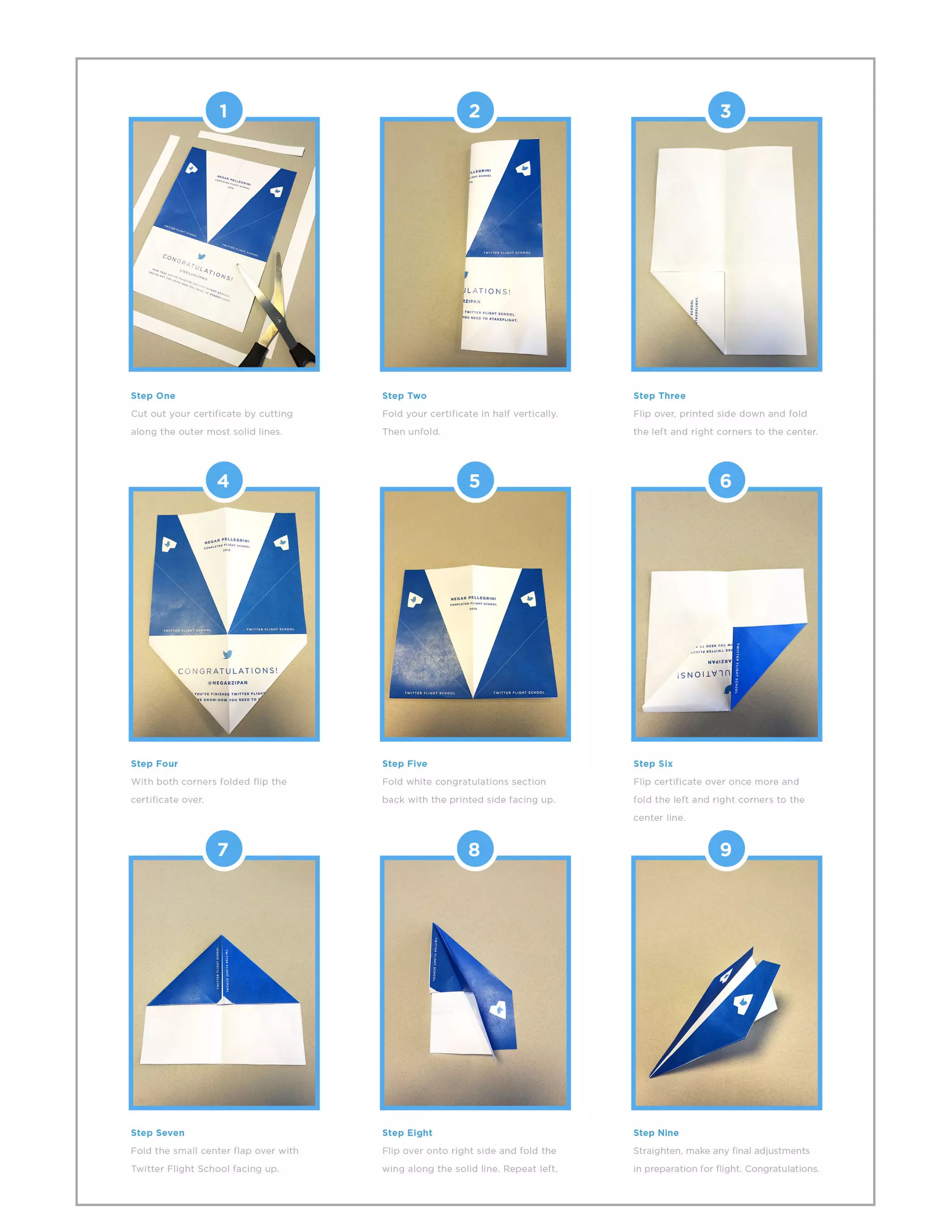 Twitter Flight school-certificate | PDF