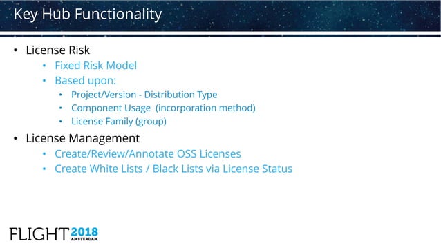 FLIGHT Amsterdam Presentation - Open Source License Management in the ...