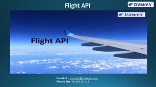 Flight API, Flight Booking Engine, Airline Reservation System | PPTX