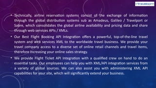 Flight API Documentation | Flight API Integration | PPTX