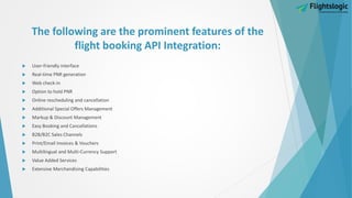 Flight Booking API Integration, Flight Booking API | PPT