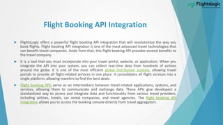 Flight Booking API Integration, Flight Booking API | PPT