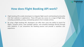 Flight Booking API Integration, Flight Booking API | PPT