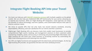 Flight Booking API Integration, Flight Booking API | PPT