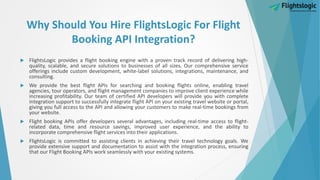 Flight Booking API Integration, Flight Booking API | PPT