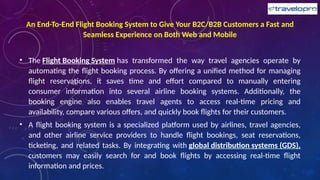 Flight Booking System | Flight Booking App | PPTX