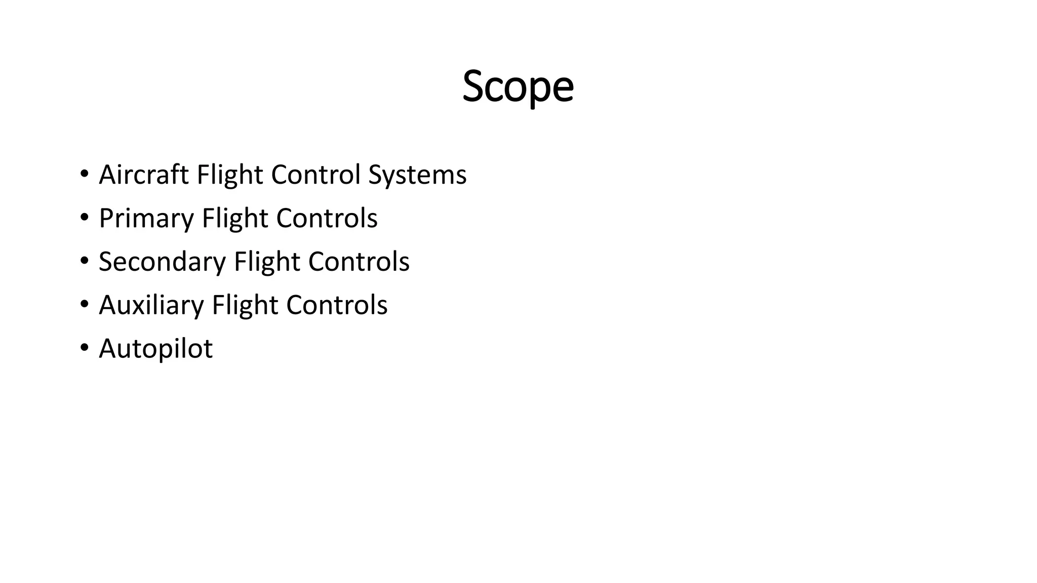 Flight control systems | PPTX